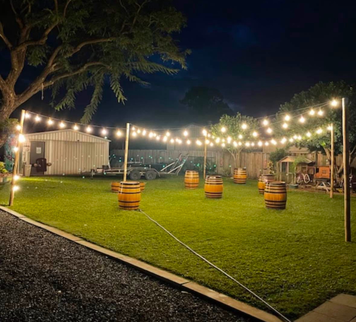 Festoon Light Installs - Budget Outdoor Party Hire